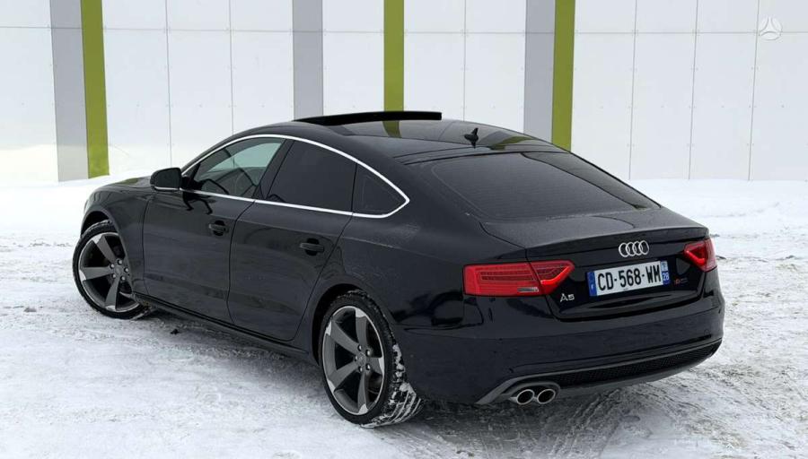 Black Audi A5 Sportback 2012 in Taurage, with an engine capacity of 1.97 L and mileage of 228 thousand km for 8800 €, photo 19 on AUTOMOTO.COM.LV