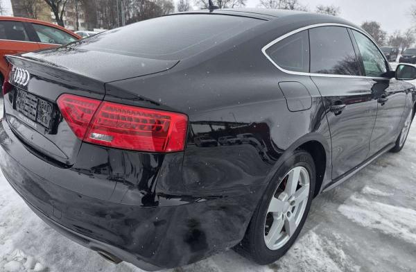 Melns Audi A5 Sportback 2012 Marijampole, ar dzinēja tilpumu 2.97 L un nobraukumu 272 tūkst. km par 8900 €, foto 4 vietnē AUTOMOTO.COM.LV