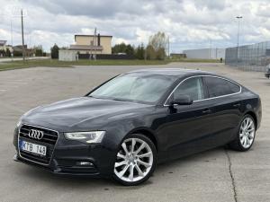 Black Audi A5 Sportback 2012 in Panevezys, with an engine capacity of 3.00 L and mileage of 288 thousand km for 7300 €, photo  on AUTOMOTO.COM.LV