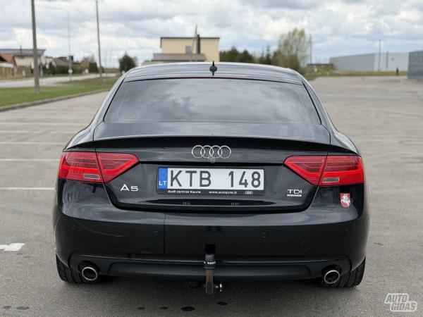 Black Audi A5 Sportback 2012 in Panevezys, with an engine capacity of 3.00 L and mileage of 288 thousand km for 7300 €, photo 7 on AUTOMOTO.COM.LV
