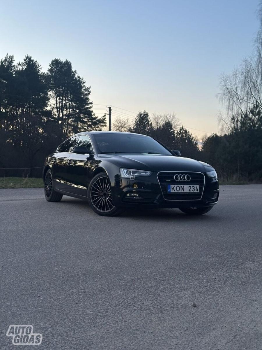 Melns Audi A5 Sportback 2012 Viļņa, ar dzinēja tilpumu 3.00 L un nobraukumu 182 tūkst. km par 9900 €, foto 1 vietnē AUTOMOTO.COM.LV