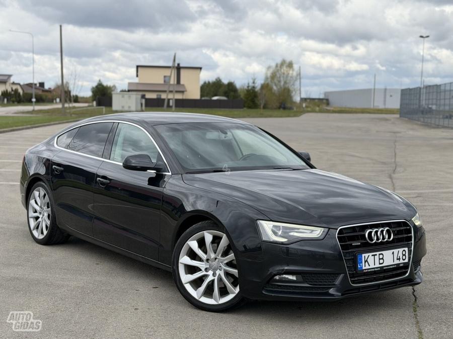 Black Audi A5 Sportback 2012 in Panevezys, with an engine capacity of 3.00 L and mileage of 288 thousand km for 7200 €, photo 1 on AUTOMOTO.COM.LV