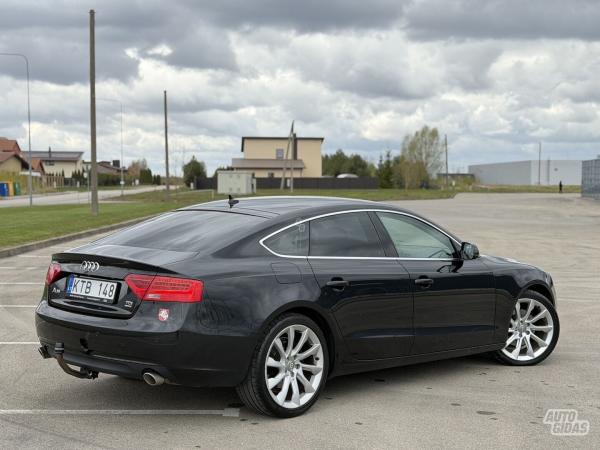Black Audi A5 Sportback 2012 in Panevezys, with an engine capacity of 3.00 L and mileage of 288 thousand km for 7200 €, photo 8 on AUTOMOTO.COM.LV