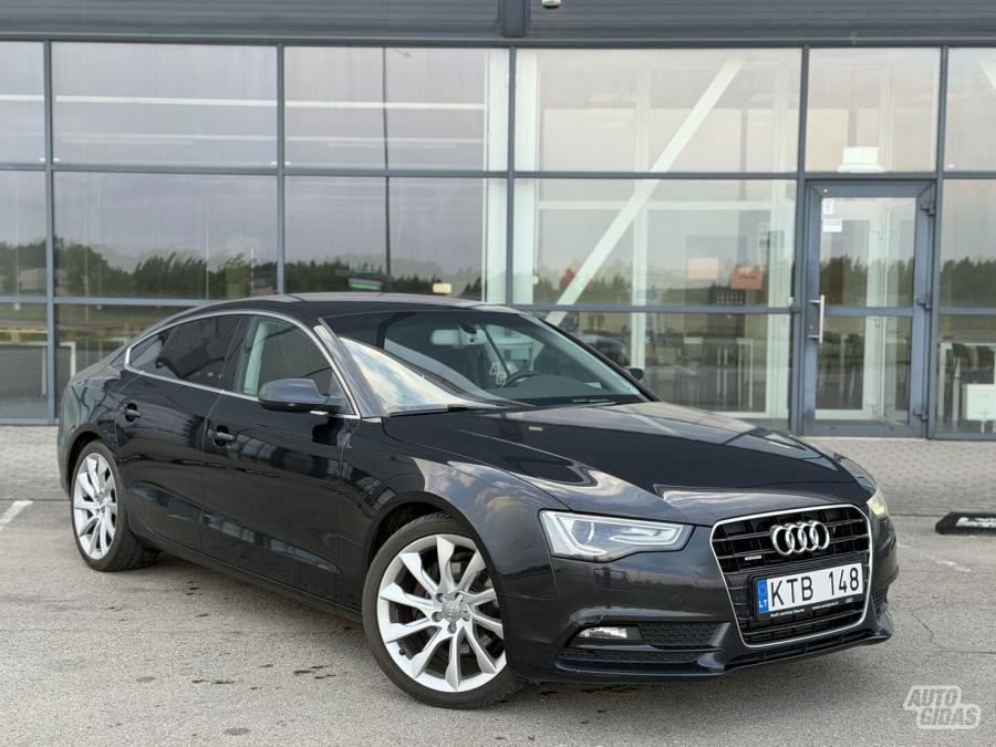 Черный Ауди A5 Sportback 2012 в Паневежис, объемом двигателя 3.00 л и пробегом 288 тыс. км за 6500 €, фото 1 на AUTOMOTO.COM.LV