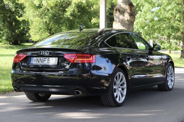 Melns Audi A5 Sportback 2013 Šauļi, ar dzinēja tilpumu 2.97 L un nobraukumu 340 tūkst. km par 10500 €, foto 9 vietnē AUTOMOTO.COM.LV