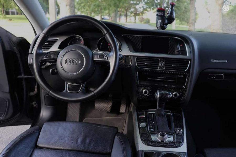 Melns Audi A5 Sportback 2013 Šauļi, ar dzinēja tilpumu 2.97 L un nobraukumu 340 tūkst. km par 10500 €, foto 26 vietnē AUTOMOTO.COM.LV