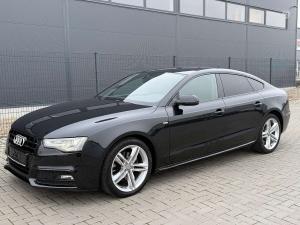 Black Audi A5 Sportback 2014 in Kaunas, with an engine capacity of 1.97 L and mileage of 189 thousand km for 11800 €, photo  on AUTOMOTO.COM.LV