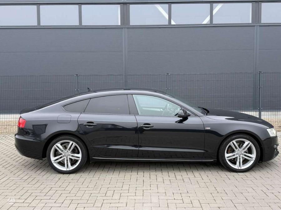 Black Audi A5 Sportback 2014 in Kaunas, with an engine capacity of 1.97 L and mileage of 189 thousand km for 11800 €, photo 7 on AUTOMOTO.COM.LV
