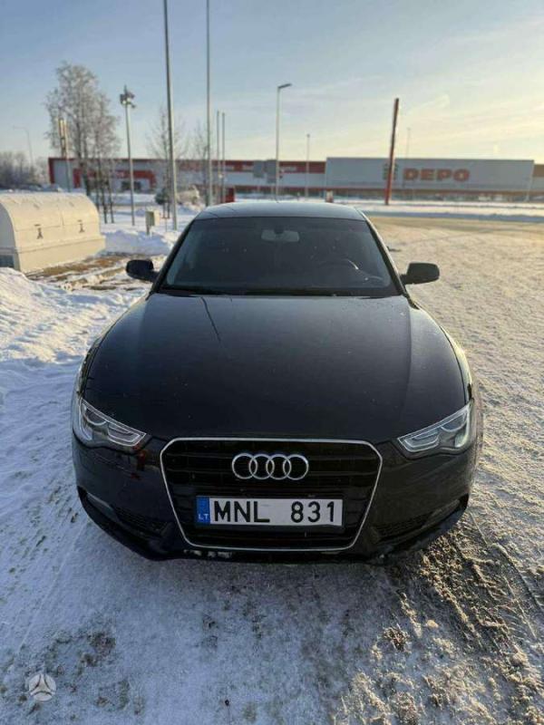 Melns Audi A5 Sportback 2014 Panevēža, ar dzinēja tilpumu 1.97 L un nobraukumu 300 tūkst. km par 9250 €, foto 2 vietnē AUTOMOTO.COM.LV