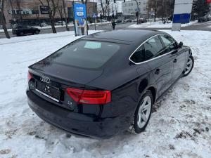 Black Audi A5 Sportback 2014 in Kaunas, with an engine capacity of 2.00 L and mileage of 268 thousand km for 9199 €, photo 6 on AUTOMOTO.COM.LV