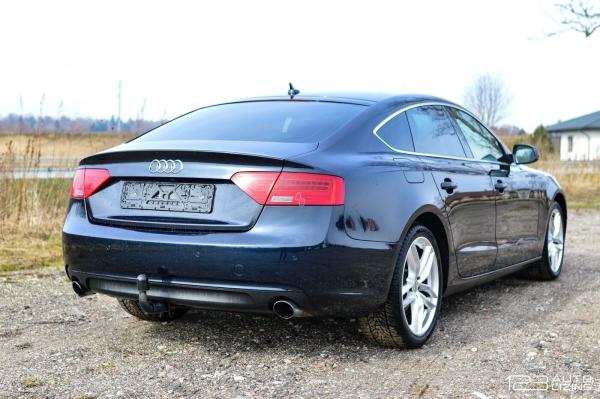 Black Audi A5 Sportback 2014 in Kretinga, with an engine capacity of 2.00 L and mileage of 127 thousand km for 14500 €, photo 6 on AUTOMOTO.COM.LV