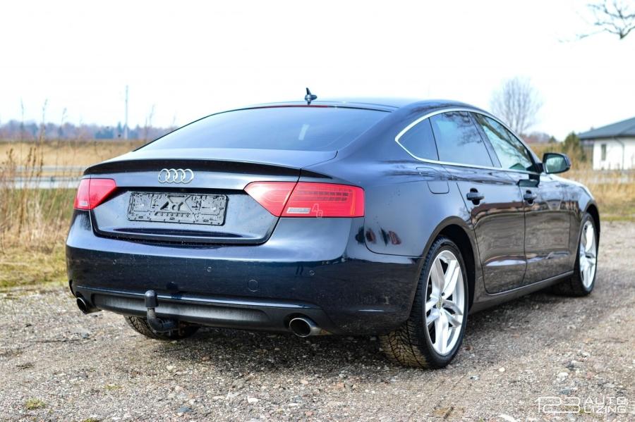 Black Audi A5 Sportback 2014 in Kretinga, with an engine capacity of 2.00 L and mileage of 127 thousand km for 14500 €, photo 6 on AUTOMOTO.COM.LV