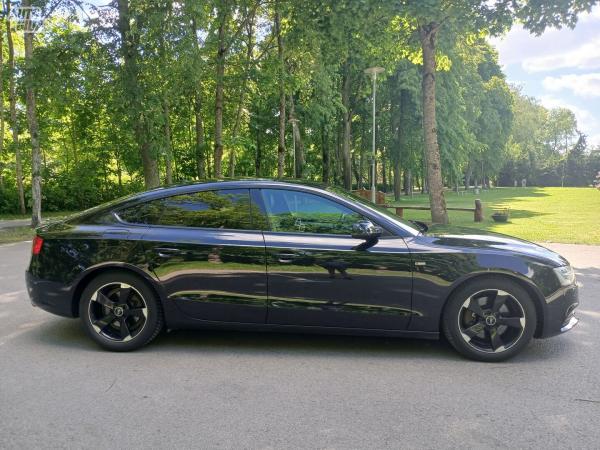 Black Audi A5 Sportback 2014 in Alytus, with an engine capacity of 3.00 L and mileage of 272 thousand km for 9550 €, photo 9 on AUTOMOTO.COM.LV