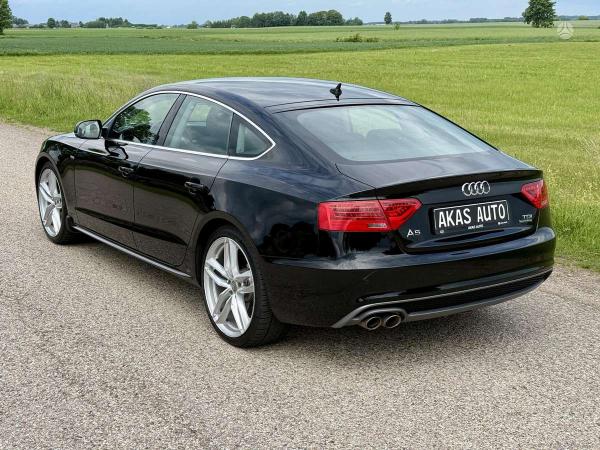 Melns Audi A5 Sportback 2014 Vilkaviškis, ar dzinēja tilpumu 1.97 L un nobraukumu 252 tūkst. km par 12000 €, foto 4 vietnē AUTOMOTO.COM.LV