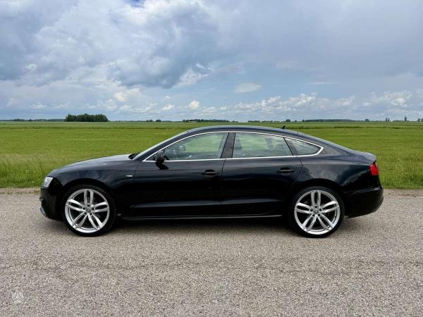 Melns Audi A5 Sportback 2014 Vilkaviškis, ar dzinēja tilpumu 1.97 L un nobraukumu 252 tūkst. km par 12000 €, foto 5 vietnē AUTOMOTO.COM.LV