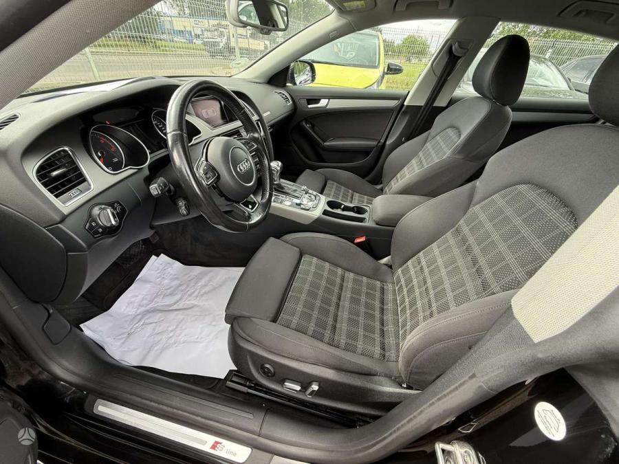 Black Audi A5 Sportback 2014 in Siauliai, with an engine capacity of 1.97 L and mileage of 252 thousand km for 12000 €, photo 6 on AUTOMOTO.COM.LV