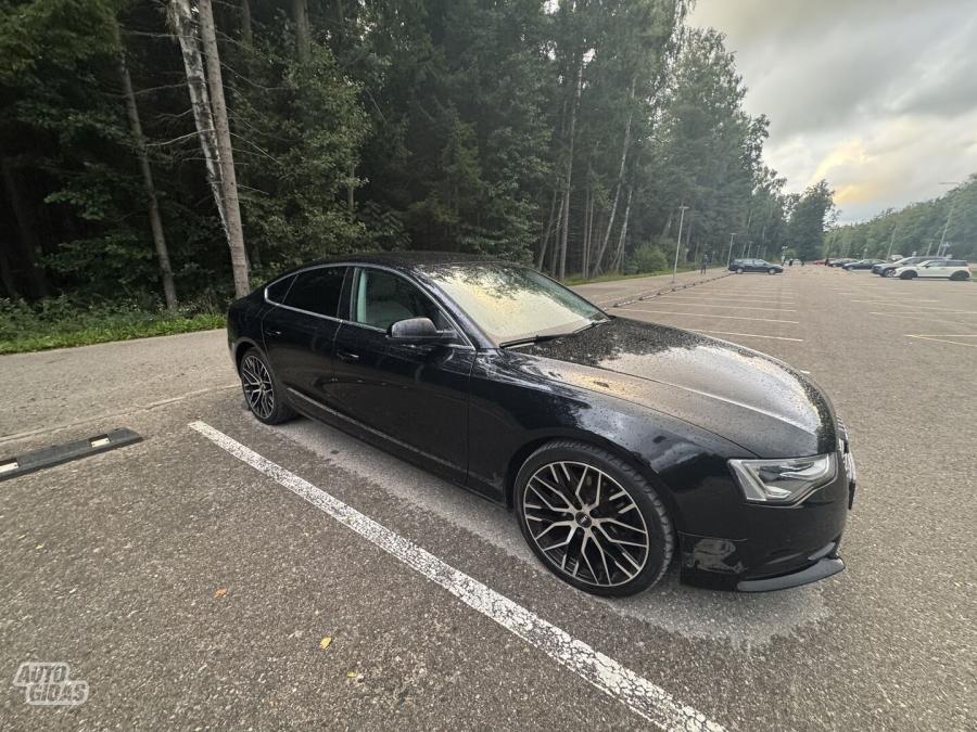 Melns Audi A5 Sportback 2014 Klaipėda, ar dzinēja tilpumu 2.00 L un nobraukumu 290 tūkst. km par 11700 €, foto 3 vietnē AUTOMOTO.COM.LV