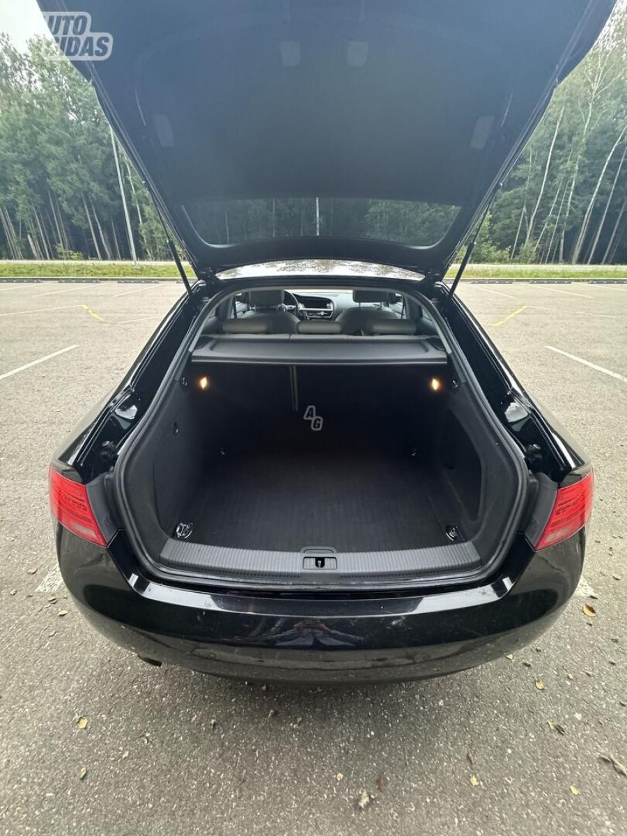 Melns Audi A5 Sportback 2014 Klaipėda, ar dzinēja tilpumu 2.00 L un nobraukumu 290 tūkst. km par 11700 €, foto 9 vietnē AUTOMOTO.COM.LV