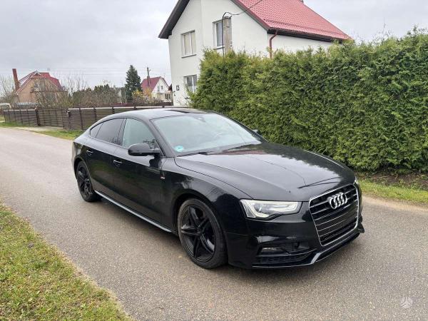 Melns Audi A5 Sportback 2015 Jurbarkas, ar dzinēja tilpumu 2.97 L un nobraukumu 252 tūkst. km par 12600 €, foto 4 vietnē AUTOMOTO.COM.LV