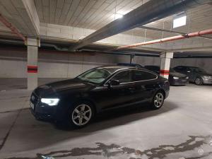 Black Audi A5 Sportback 2015 in Vilnius, with an engine capacity of 2.00 L and mileage of 256 thousand km for 10000 €, photo  on AUTOMOTO.COM.LV