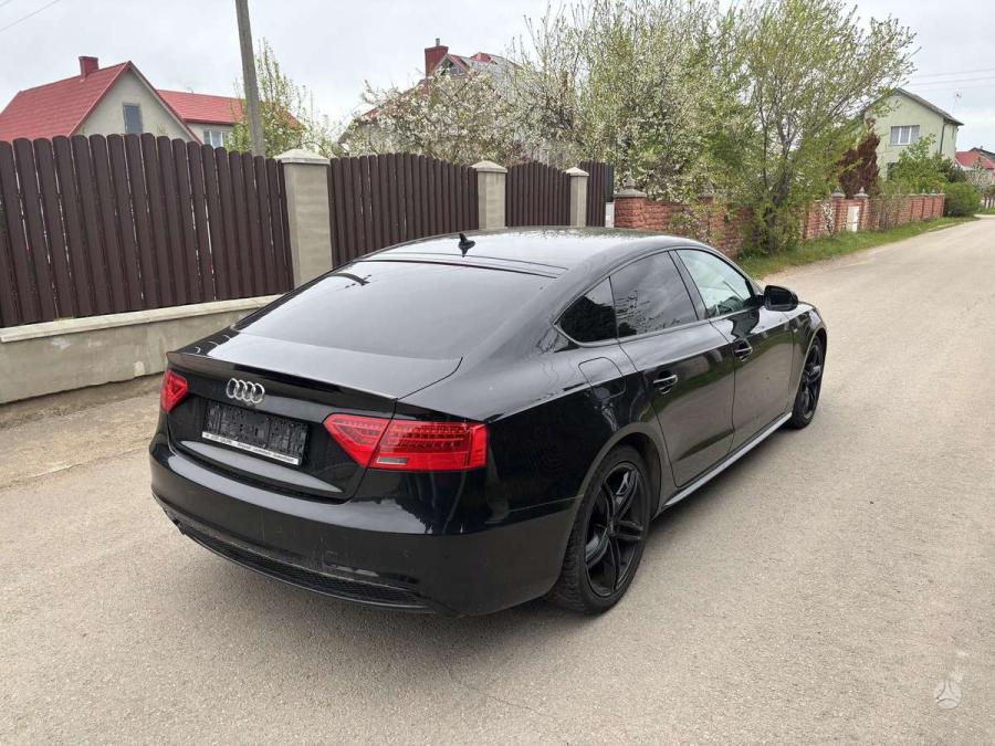 Черный Ауди A5 Sportback 2015 в Юрбаркас, объемом двигателя 2.97 л и пробегом 252 тыс. км за 11500 €, фото 5 на AUTOMOTO.COM.LV