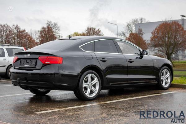 Black Audi A5 Sportback 2016 in Kaunas, with an engine capacity of 1.97 L and mileage of 191 thousand km for 13500 €, photo 4 on AUTOMOTO.COM.LV