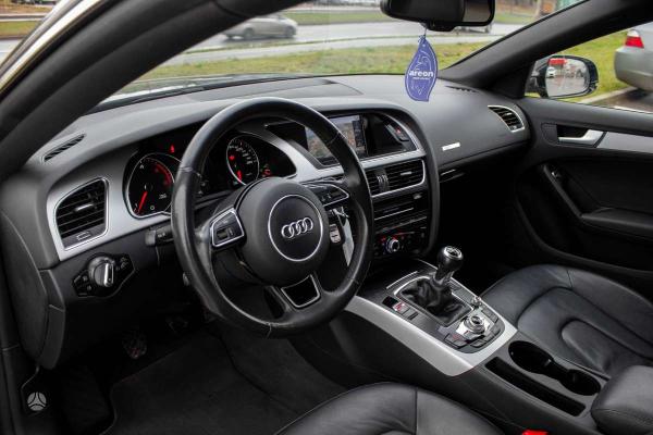 Black Audi A5 Sportback 2016 in Kaunas, with an engine capacity of 1.97 L and mileage of 191 thousand km for 13500 €, photo 7 on AUTOMOTO.COM.LV