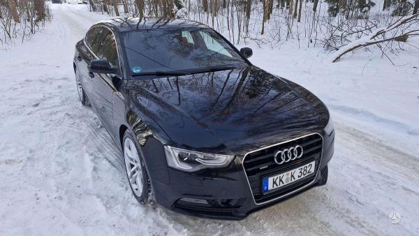 Black Audi A5 Sportback 2016 in Vilnius, with an engine capacity of 2.97 L and mileage of 234 thousand km for 13900 €, photo 8 on AUTOMOTO.COM.LV