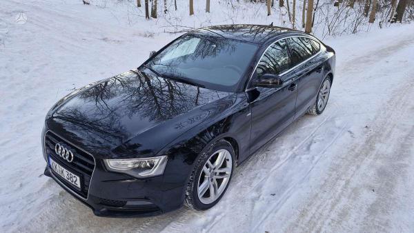 Black Audi A5 Sportback 2016 in Vilnius, with an engine capacity of 2.97 L and mileage of 234 thousand km for 13900 €, photo 9 on AUTOMOTO.COM.LV