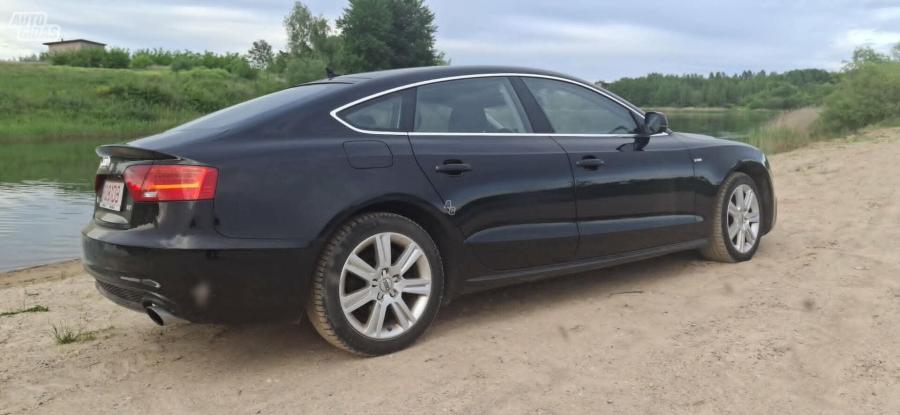 Melns Audi A5 Sportback 2016 Kauņa, ar dzinēja tilpumu 1.80 L un nobraukumu 250 tūkst. km par 10700 €, foto 8 vietnē AUTOMOTO.COM.LV
