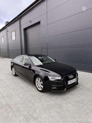 Black Audi A5 Sportback 2016 in Klaipeda, with an engine capacity of 1.80 L and mileage of 255 thousand km for 10500 €, photo  on AUTOMOTO.COM.LV