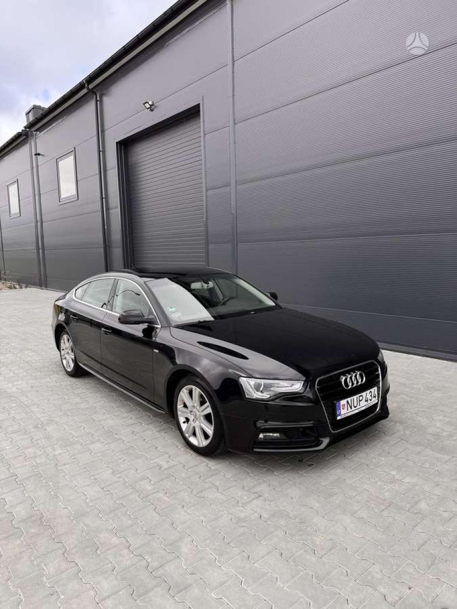 Black Audi A5 Sportback 2016 in Klaipeda, with an engine capacity of 1.80 L and mileage of 255 thousand km for 10500 €, photo 1 on AUTOMOTO.COM.LV