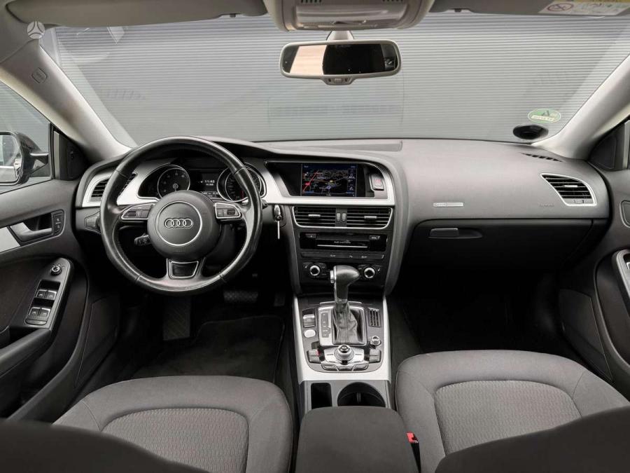 Black Audi A5 Sportback 2016 in Klaipeda, with an engine capacity of 1.80 L and mileage of 255 thousand km for 10500 €, photo 28 on AUTOMOTO.COM.LV