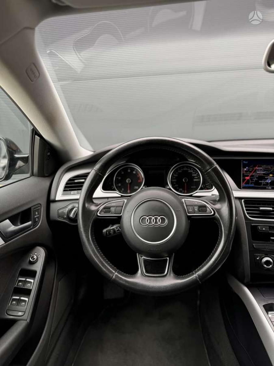 Black Audi A5 Sportback 2016 in Klaipeda, with an engine capacity of 1.80 L and mileage of 255 thousand km for 10500 €, photo 29 on AUTOMOTO.COM.LV