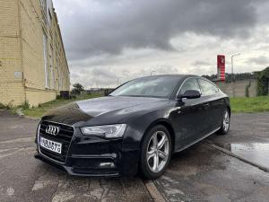 Melns Audi A5 Sportback 2016 Kauņa, ar dzinēja tilpumu 1.80 L un nobraukumu 218 tūkst. km par 9900 €, foto  vietnē AUTOMOTO.COM.LV