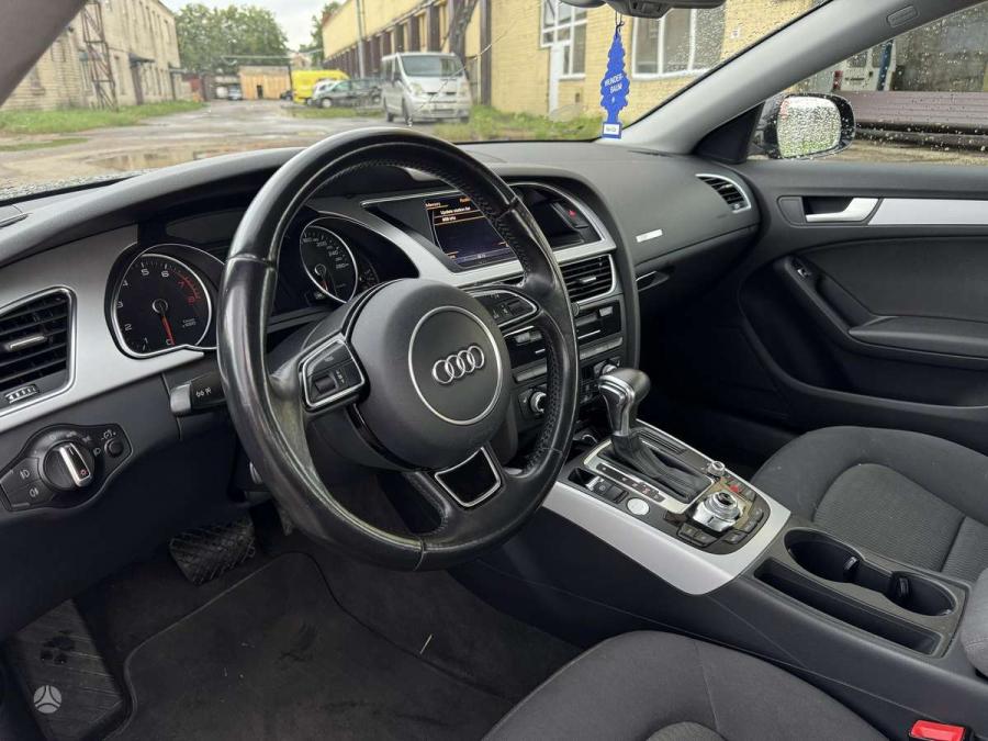 Melns Audi A5 Sportback 2016 Kauņa, ar dzinēja tilpumu 1.80 L un nobraukumu 218 tūkst. km par 9900 €, foto 8 vietnē AUTOMOTO.COM.LV