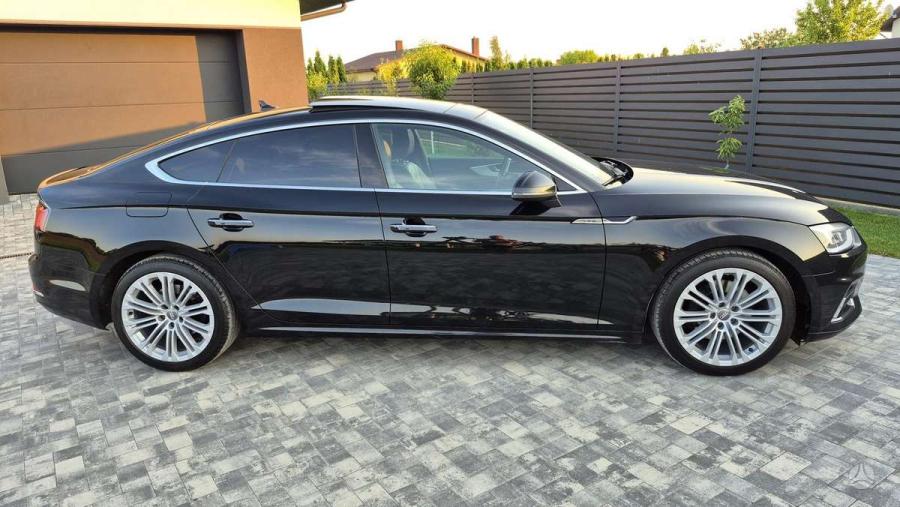 Melns Audi A5 Sportback 2017 Kauņa, ar dzinēja tilpumu 2.00 L un nobraukumu 250 tūkst. km par 15999 €, foto 8 vietnē AUTOMOTO.COM.LV