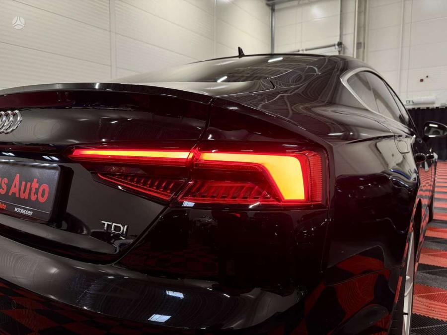 Black Audi A5 Sportback 2017 in Vilnius, with an engine capacity of 1.97 L and mileage of 248 thousand km for 15000 €, photo 9 on AUTOMOTO.COM.LV