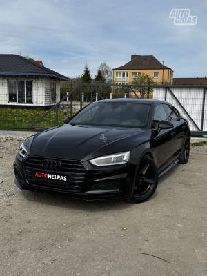 Black Audi A5 Sportback 2018 in Klaipeda, with an engine capacity of 2.00 L and mileage of 134 thousand km for 18950 €, photo 3 on AUTOMOTO.COM.LV