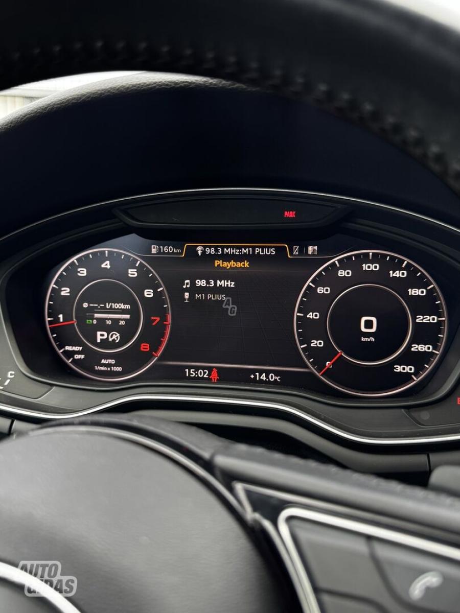 Black Audi A5 Sportback 2018 in Klaipeda, with an engine capacity of 2.00 L and mileage of 134 thousand km for 18950 €, photo 18 on AUTOMOTO.COM.LV