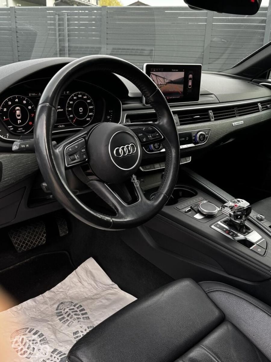 Black Audi A5 Sportback 2018 in Klaipeda, with an engine capacity of 2.00 L and mileage of 134 thousand km for 18950 €, photo 27 on AUTOMOTO.COM.LV