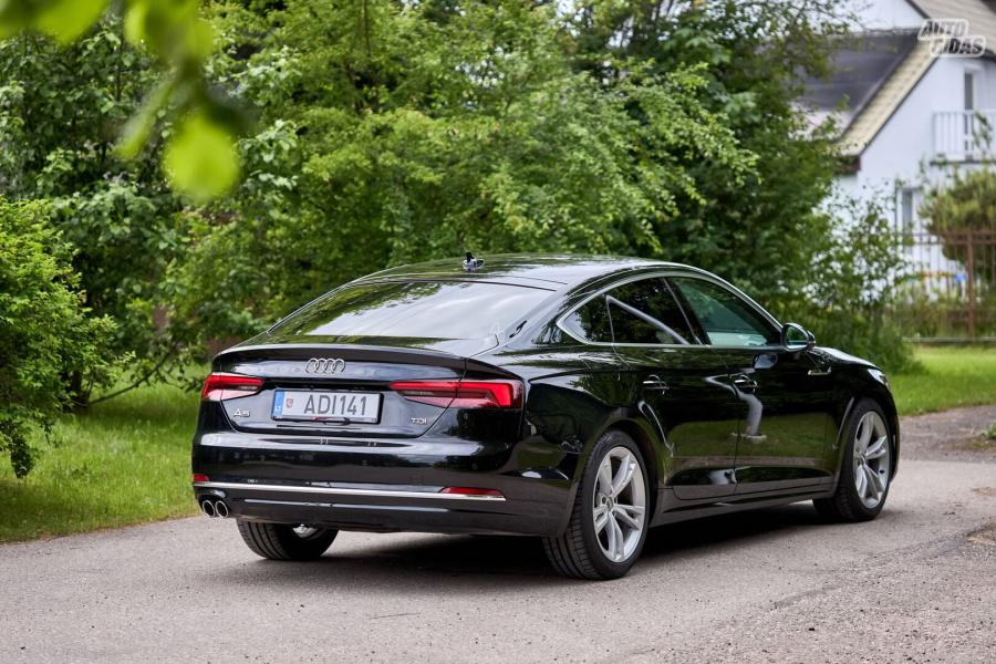 Черный Ауди A5 Sportback 2018 в Вильнюс, объемом двигателя 2.00 л и пробегом 279 тыс. км за 18190 €, фото 7 на AUTOMOTO.COM.LV