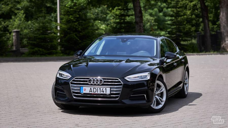 Черный Ауди A5 Sportback 2018 в Вильнюс, объемом двигателя 2.00 л и пробегом 279 тыс. км за 18190 €, фото 12 на AUTOMOTO.COM.LV