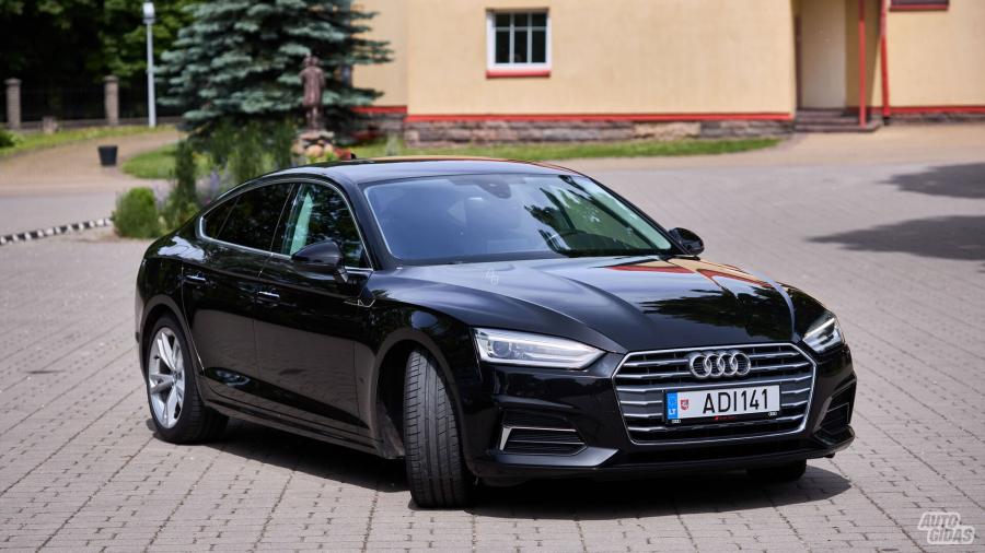 Черный Ауди A5 Sportback 2018 в Вильнюс, объемом двигателя 2.00 л и пробегом 279 тыс. км за 18190 €, фото 13 на AUTOMOTO.COM.LV
