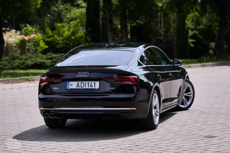 Черный Ауди A5 Sportback 2018 в Вильнюс, объемом двигателя 2.00 л и пробегом 279 тыс. км за 18190 €, фото 16 на AUTOMOTO.COM.LV