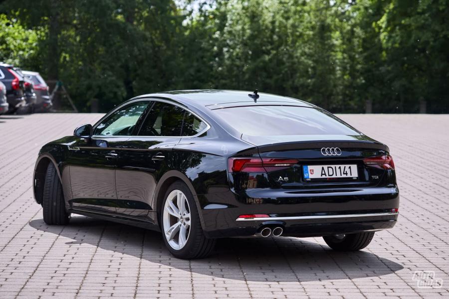 Черный Ауди A5 Sportback 2018 в Вильнюс, объемом двигателя 2.00 л и пробегом 279 тыс. км за 18190 €, фото 18 на AUTOMOTO.COM.LV