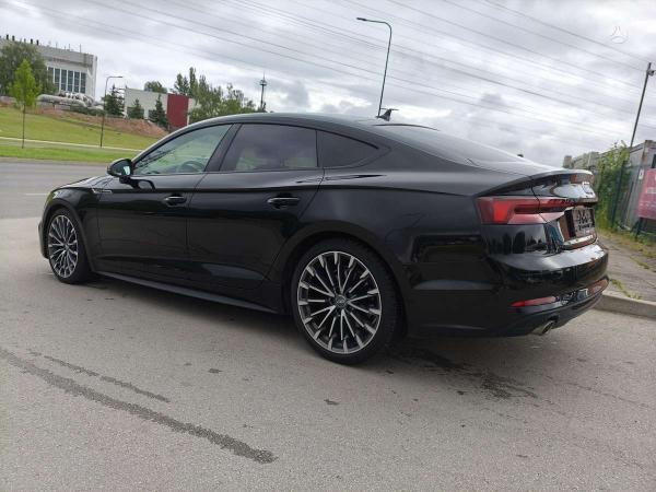 Black Audi A5 Sportback 2018 in Kaunas, with an engine capacity of 1.97 L and mileage of 265 thousand km for 16999 €, photo 6 on AUTOMOTO.COM.LV