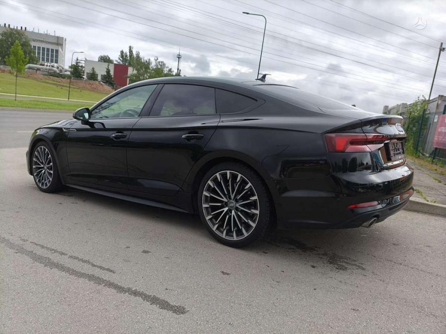 Melns Audi A5 Sportback 2018 Kauņa, ar dzinēja tilpumu 1.97 L un nobraukumu 265 tūkst. km par 16999 €, foto 7 vietnē AUTOMOTO.COM.LV