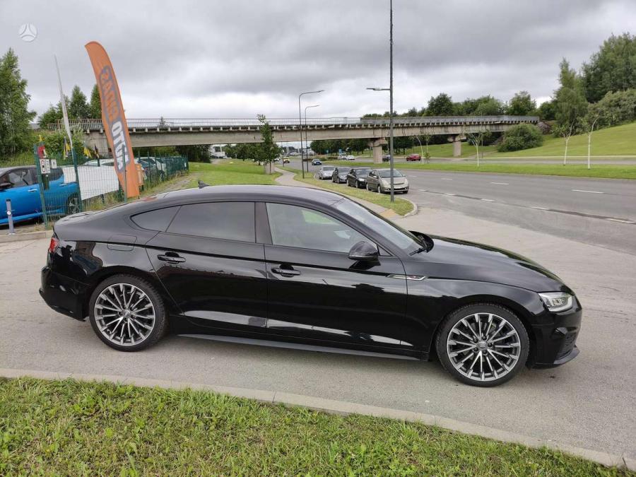 Melns Audi A5 Sportback 2018 Kauņa, ar dzinēja tilpumu 1.97 L un nobraukumu 265 tūkst. km par 16999 €, foto 8 vietnē AUTOMOTO.COM.LV