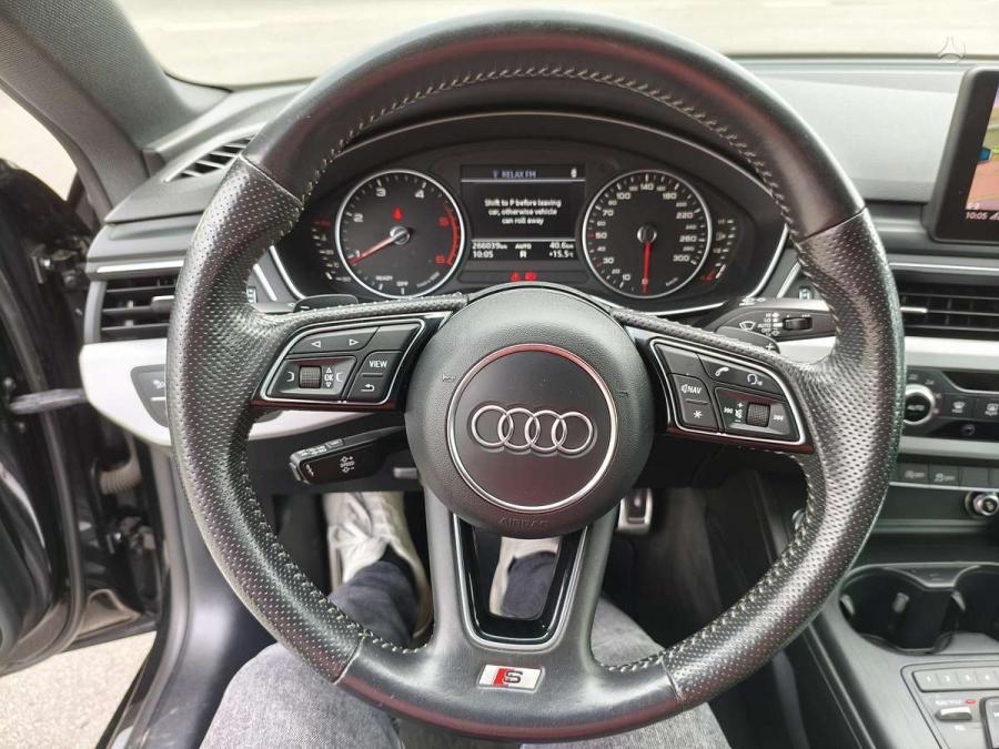 Melns Audi A5 Sportback 2018 Kauņa, ar dzinēja tilpumu 1.97 L un nobraukumu 265 tūkst. km par 16999 €, foto 24 vietnē AUTOMOTO.COM.LV